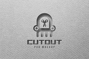Paper Cut Out Logo Mockup, a Branding & Logo Template by Modaldesain