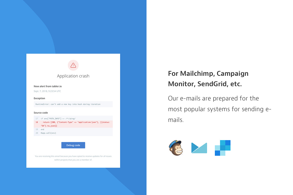 Tabler - 50 HTML Email Templates, an Email Template by codecalm