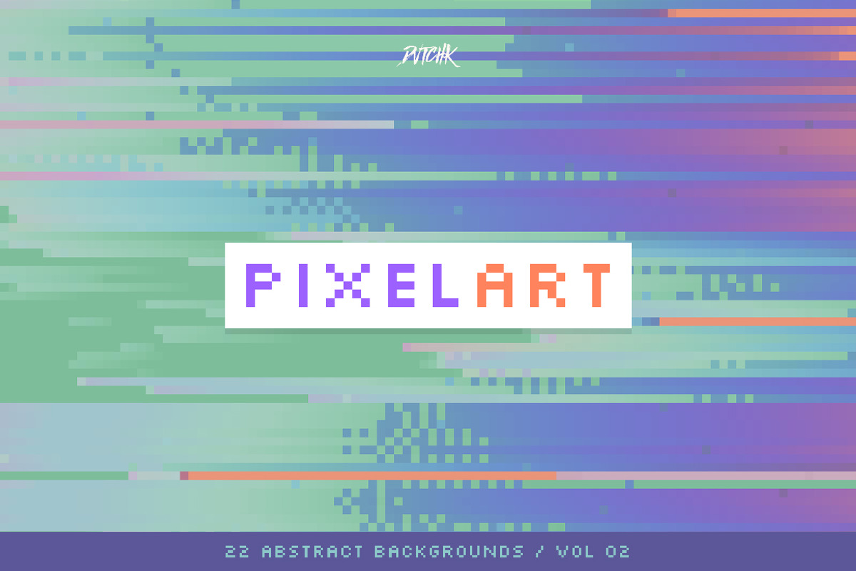 Pixel Art Colorful Backgrounds V02, a Graphic by dvtchk