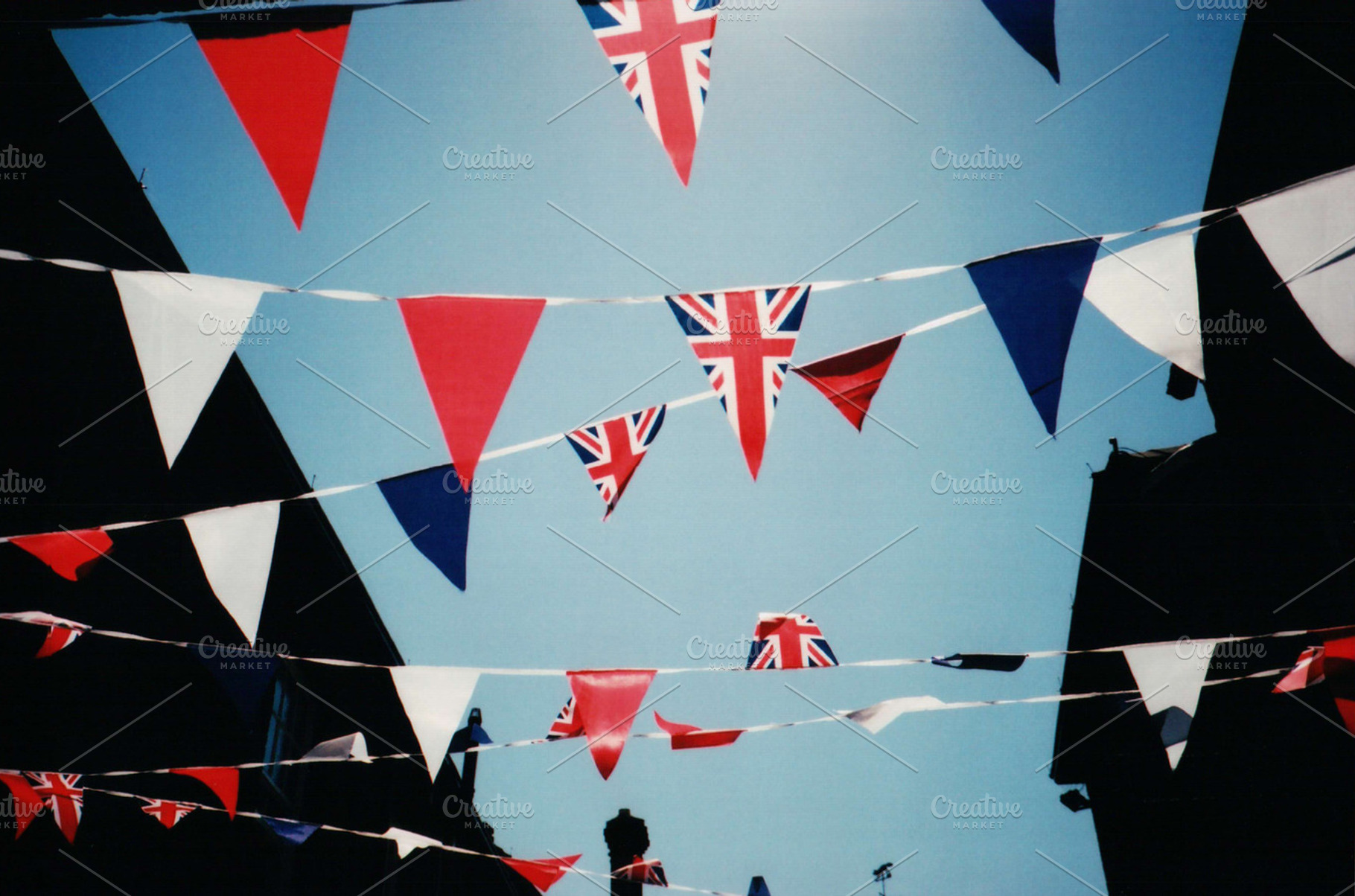 British bunting, a Holiday Photo by lo-stock | Creative Market