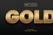 Gold 3d text style effect psd, a Layer Style Add-On by thedesignsource