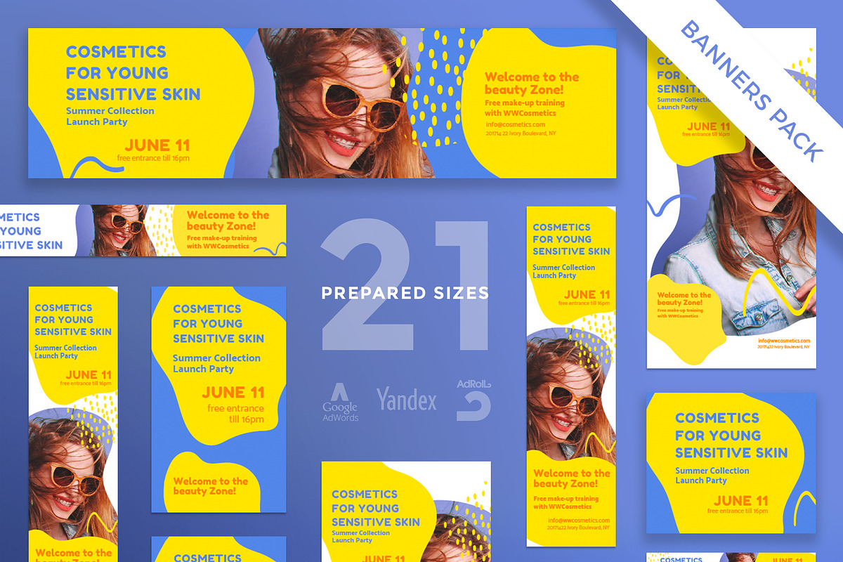 Banners Pack | Cosmetic Skin, a Templates & Theme by Amber Graphics