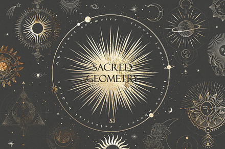 Space Symbols Set, an Illustration by Chikovnaya