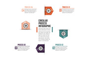 Circular 4 Process Infographic, a Templates & Theme by h.utomo