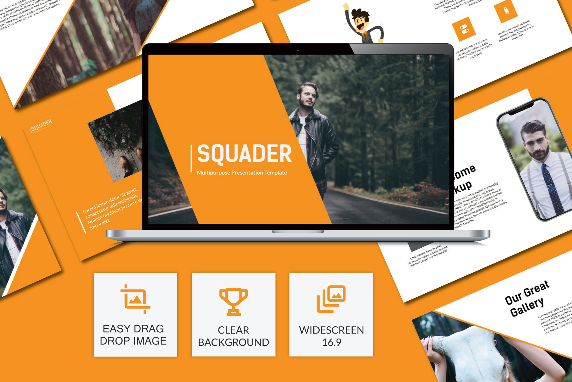Squader Creative Keynote, a Presentation Template by Spesifikdesign