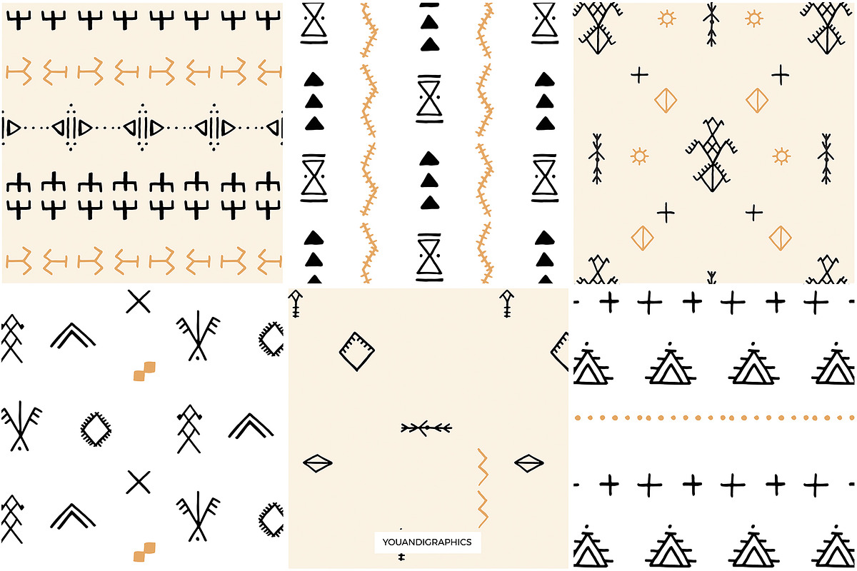 Moroccan Berber Patterns, a Pattern Graphic by Youandigraphics ...
