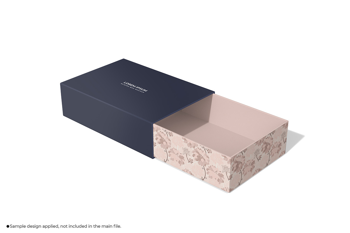 Rectangular Sliding/Drawer Box Mockup