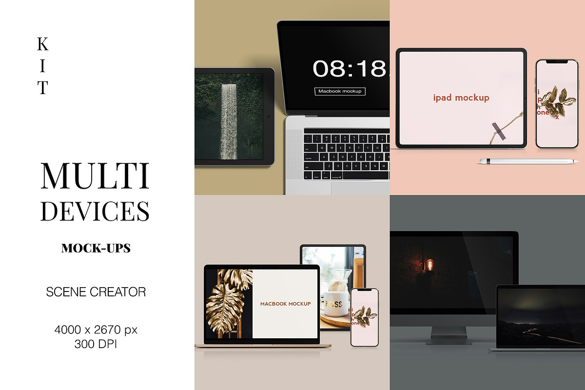 Multi Device Mockup Scene Creator