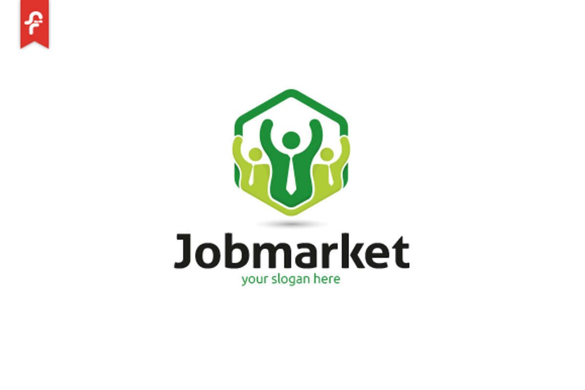 Job Market logo, a Branding & Logo Template by ft.studio