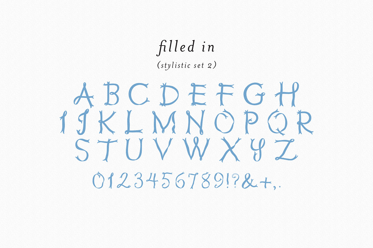 Ribbons Monogram Font, a Handwritten Font by Design by Laney