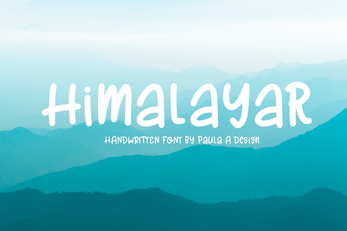 Himalayar, a Script Font by Artstudio