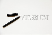 Atifa Serif Font, a Serif Font by Creativetacos | Creative Market