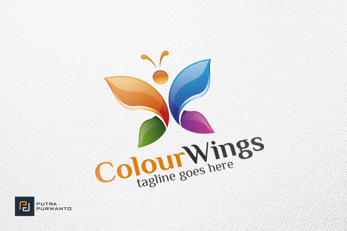 Colour Wings / Butterfly - Logo, a Branding & Logo Template by putra ...