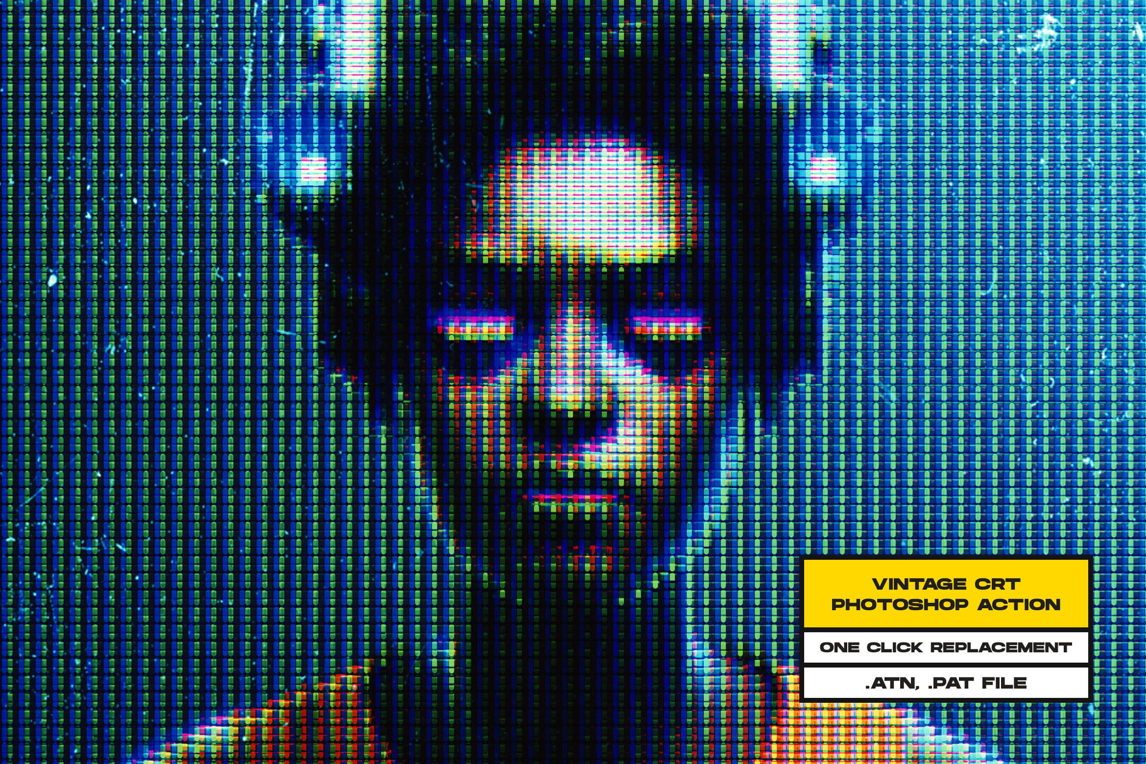 Vintage CRT Monitor Photoshop Action, a Layer Style Add-On by iDoodle ...