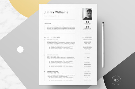 Resume Template Kit, a Resume Template by DemeDesign