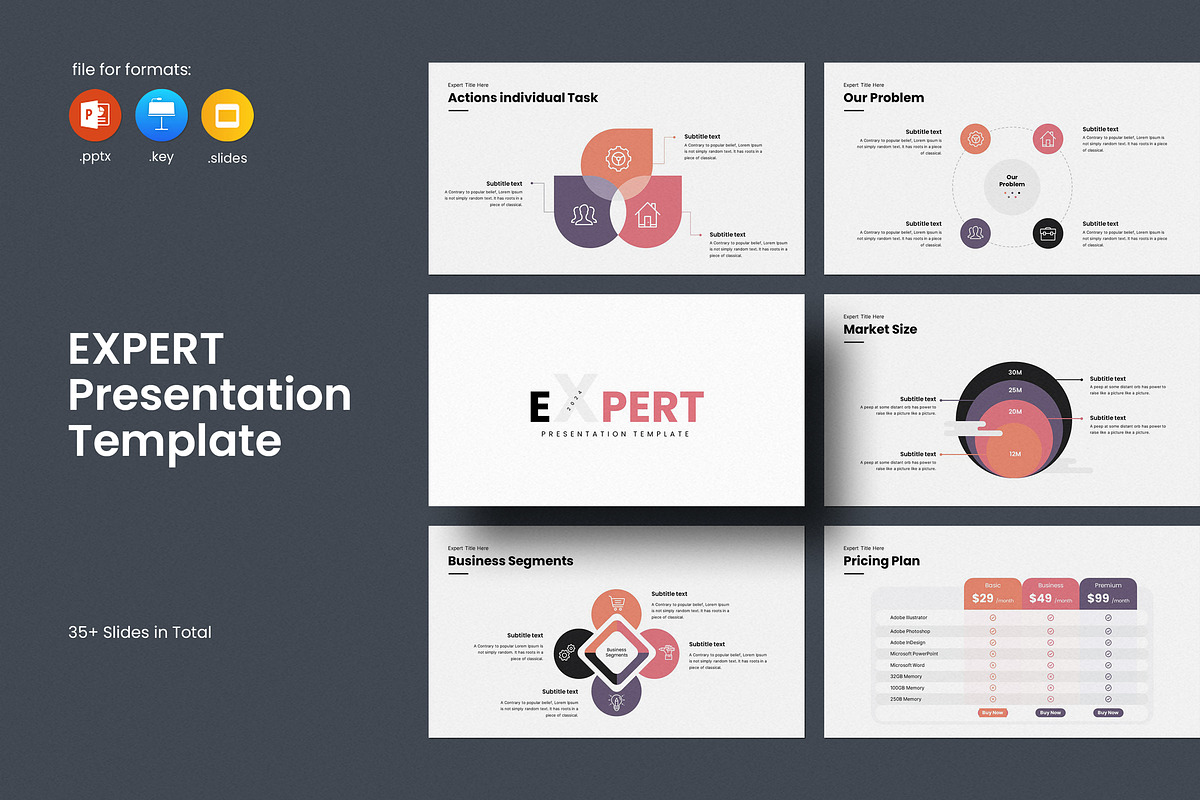 Expert Presentation Template, a Presentation Template by CreativeSlides ...