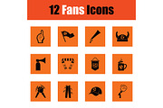 Set of soccer fans icons, an Icon by Pavel Vectors