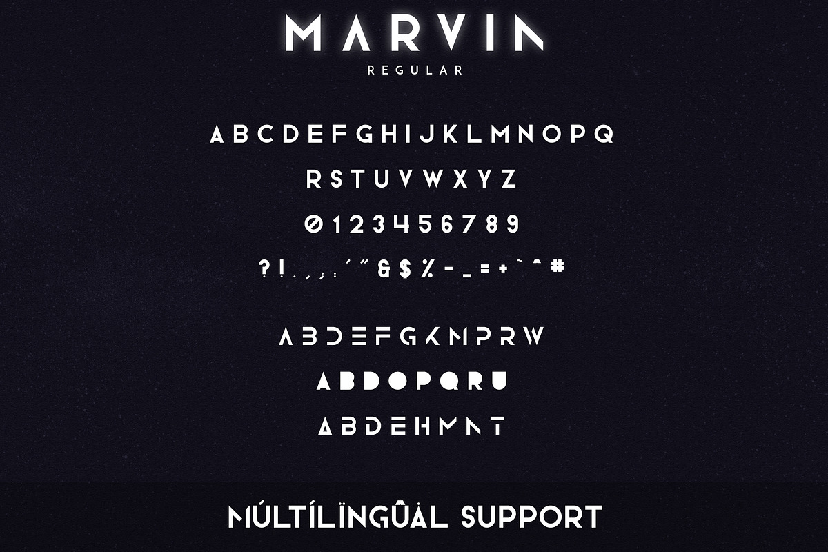 Marvin - 3 font styles