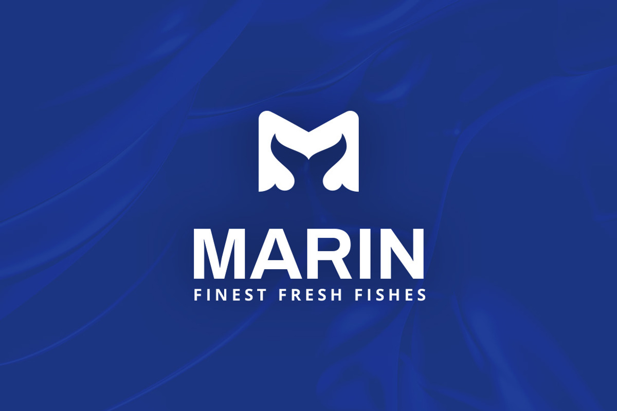 Marin Letter M Fin Logo, a Branding & Logo Template by Tovarkovdesign