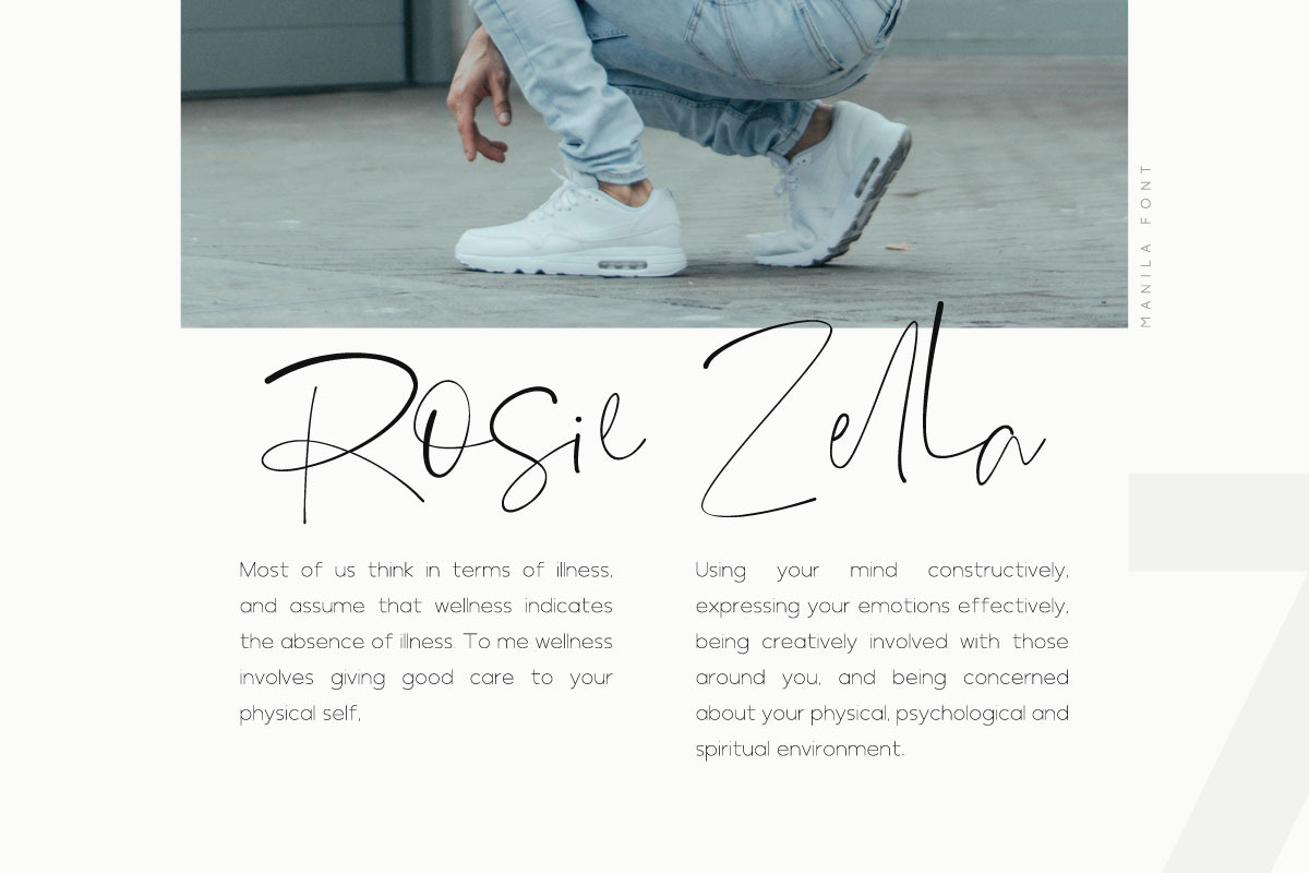 Manila, a Script Font by vuuuds