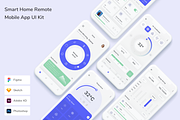 Smart Home Remote Mobile App UI Kit, an UI Kit Template by Betush