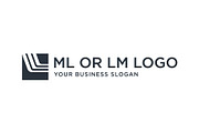 ML Logo Design, a Branding & Logo Template by FransiskaDesign