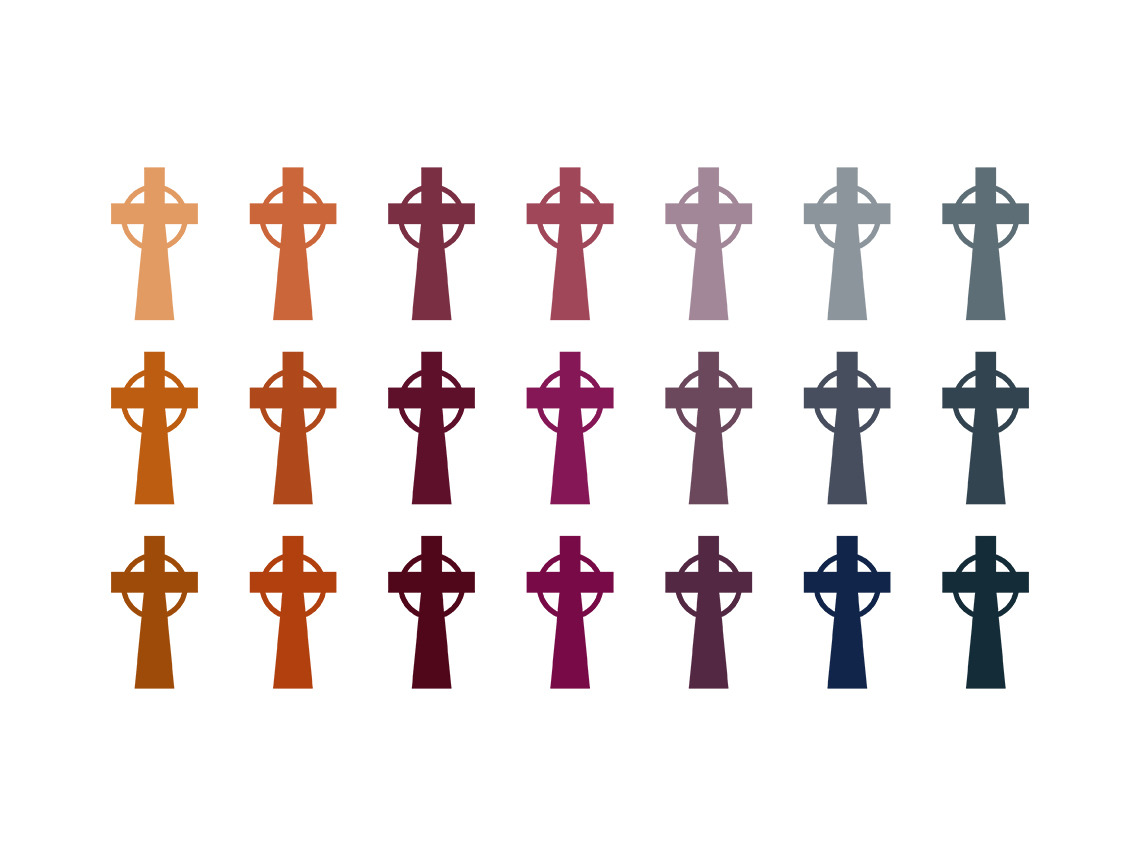 Colorful Cross SVG, an Illustration by GeorgeKhelashvili
