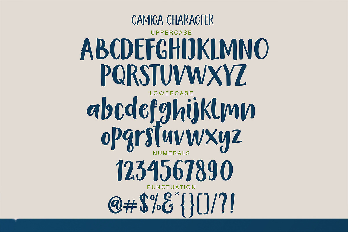 Camica, a Script Font by Genesis Lab