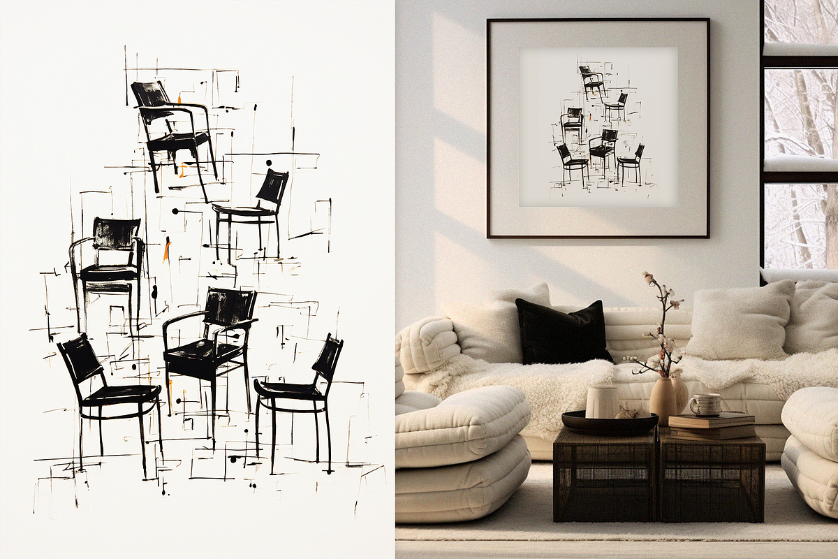 30+ Scandi Gallery Wall Set, an Object Graphic by Digital Museum