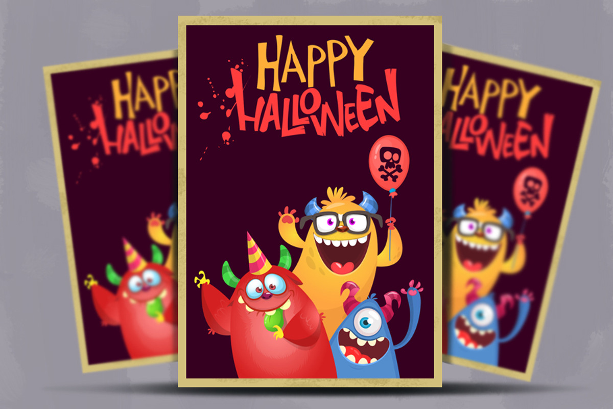 Cartoon monster characters design, a Decorative Illustration by D R A W ...