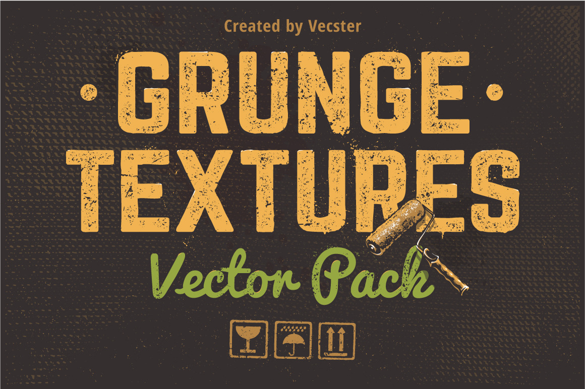 Grunge Textures Vector Pack, a Texture Graphic by Vecster