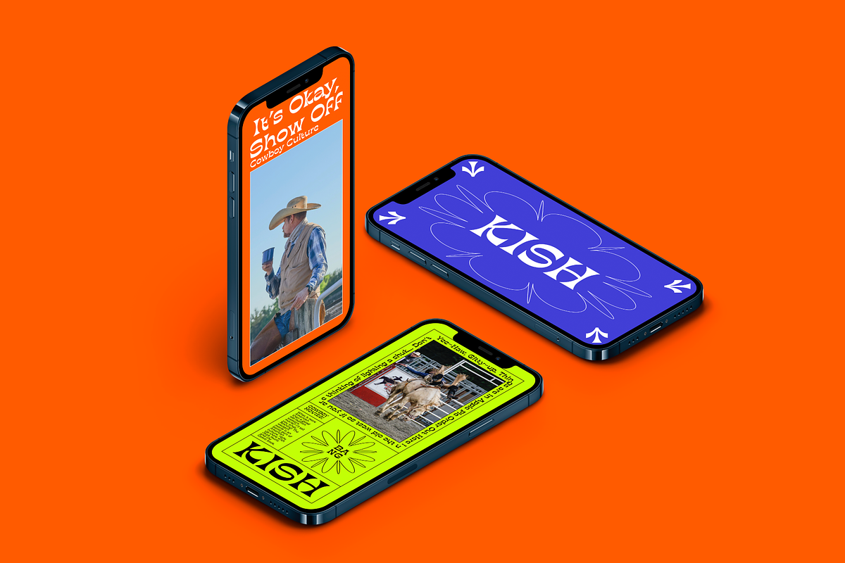 KISH - Quirky Display Type, a Font by That That Creative