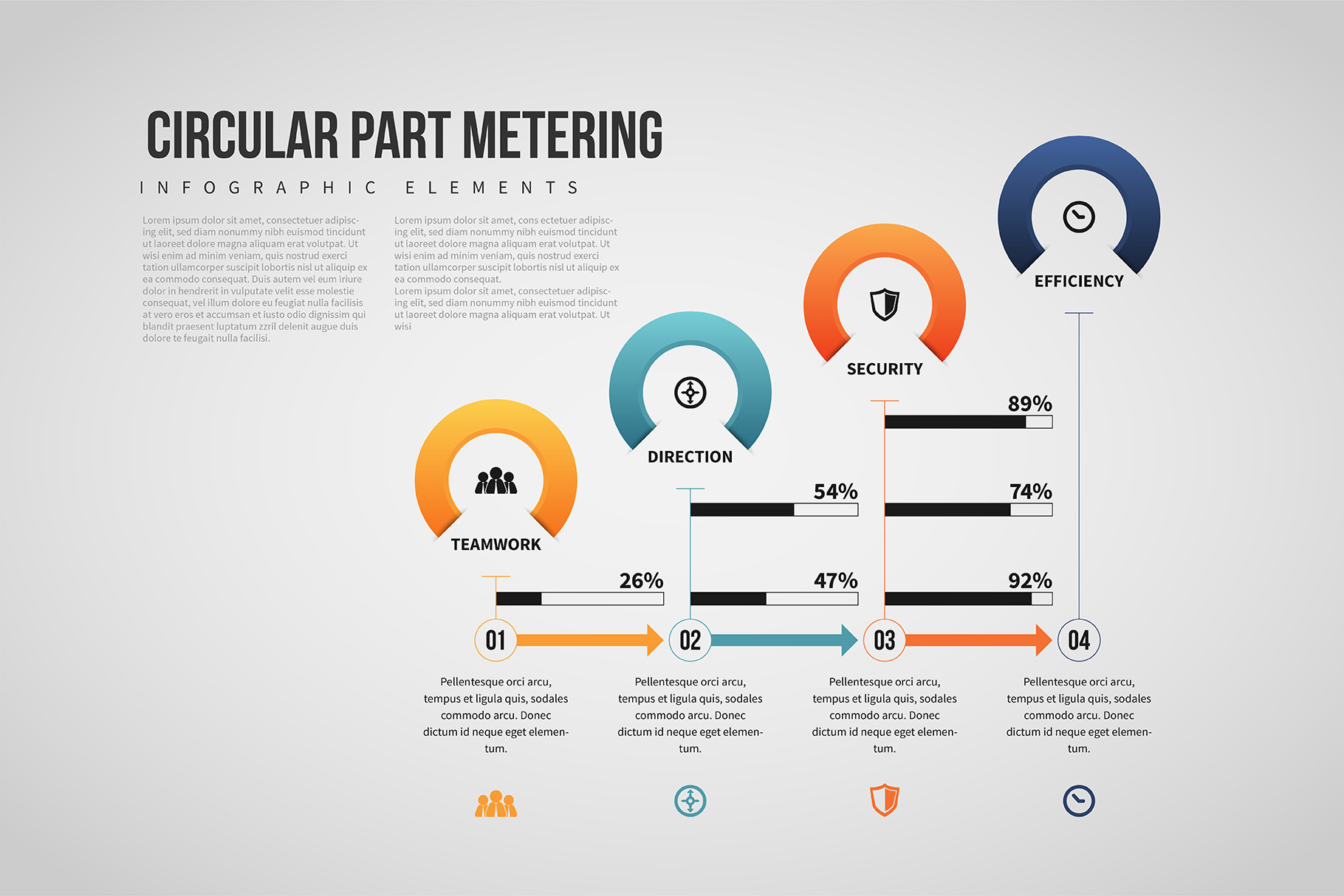 Circular Part Metering Infographic, a Templates & Theme by h.utomo