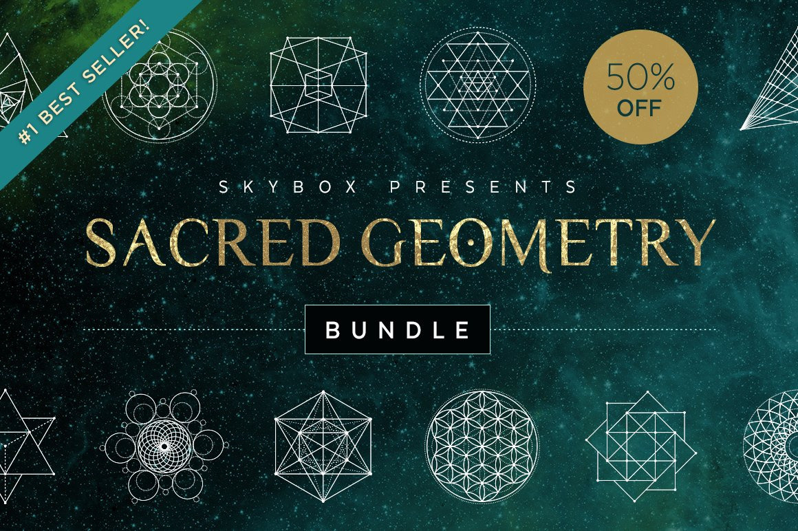 Sacred Geometry Vector Bundle, an Illustration by S K Y B O X