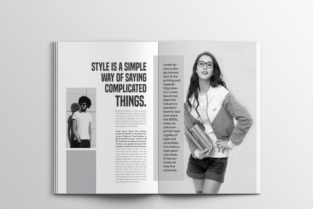 Divider Magazine Templates, a Magazine Template by MRI STUDIO