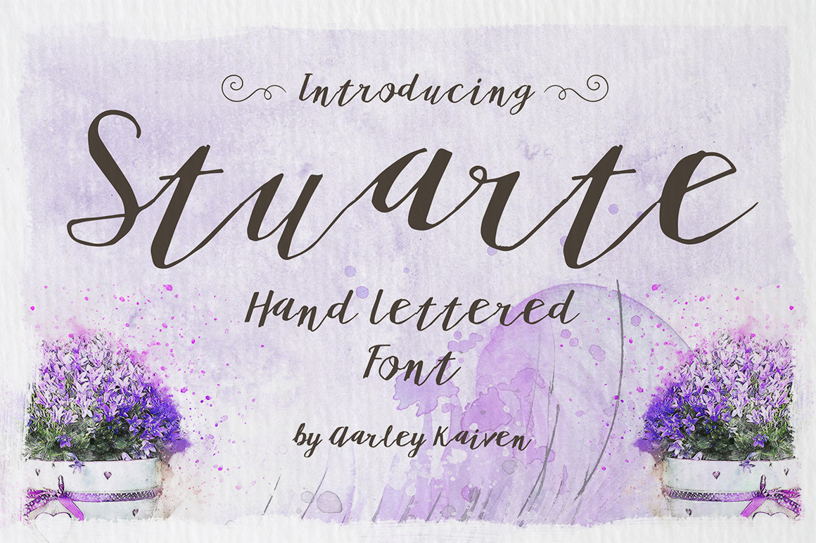 Stuarte Font, a Script Font by Aarley Kaiven