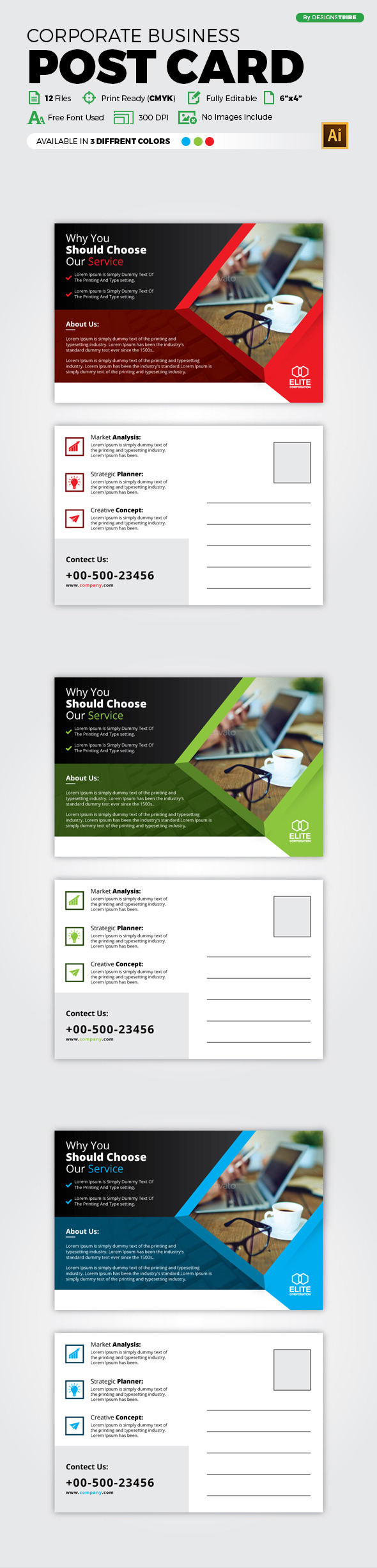 Post Card 15 | Card Templates ~ Creative Market