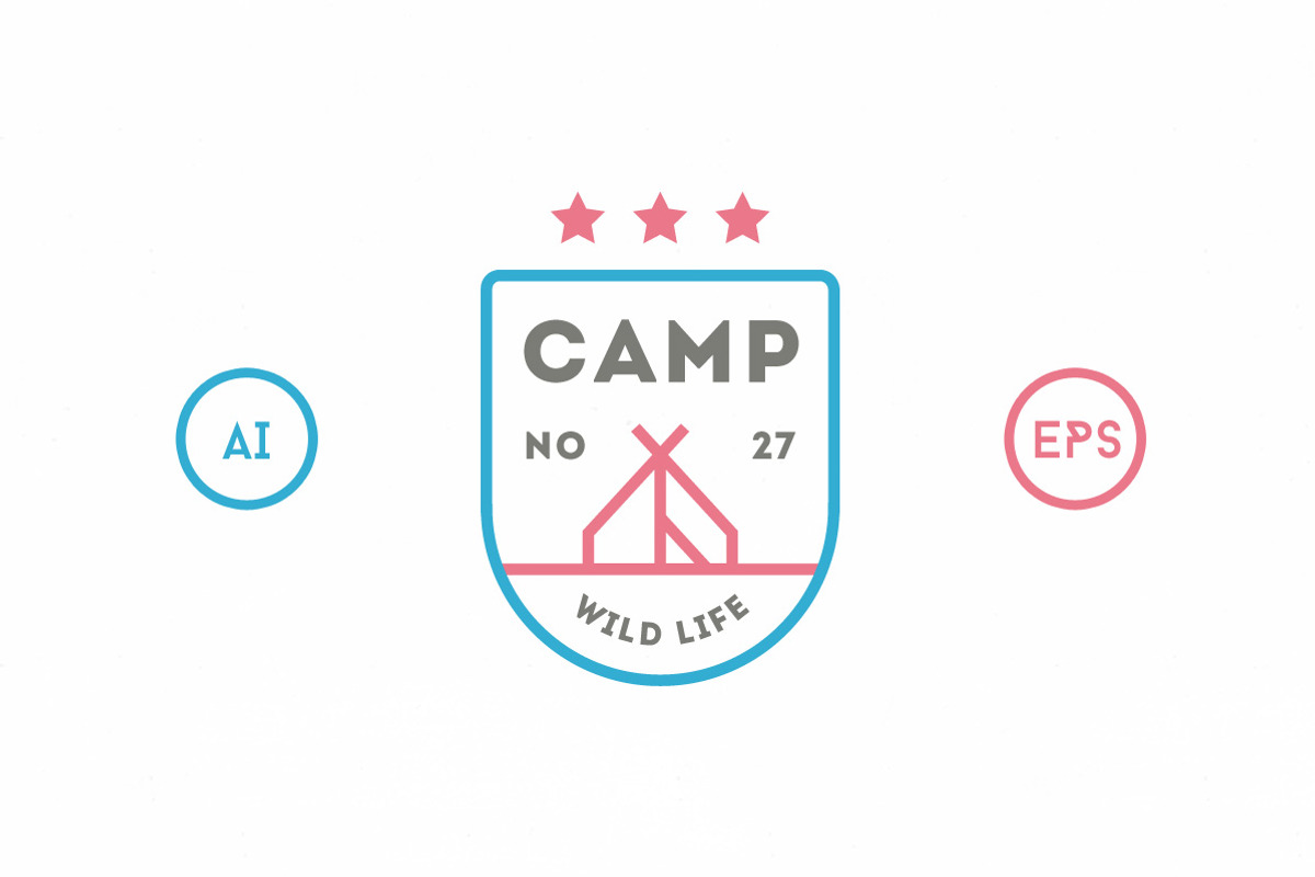 20 Line Badges, a Branding & Logo Template by vuuuds
