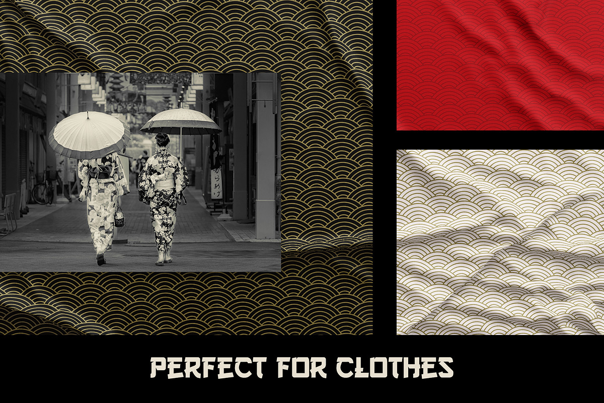 Japanese Patterns Collection A Pattern Graphic By Ilonitta