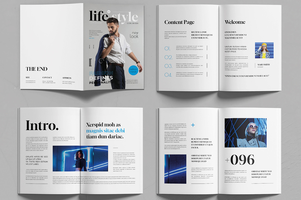 Minimalist Magazine Design