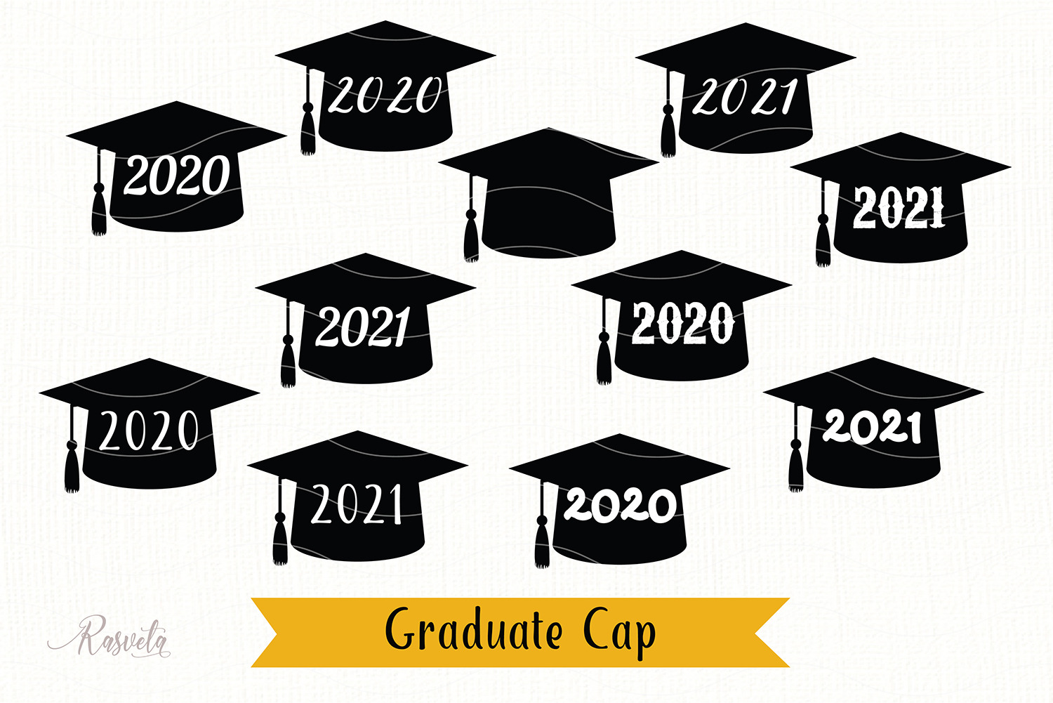 Graduate Cap 2020 Svg Cut file, an Education Illustration by Rasveta