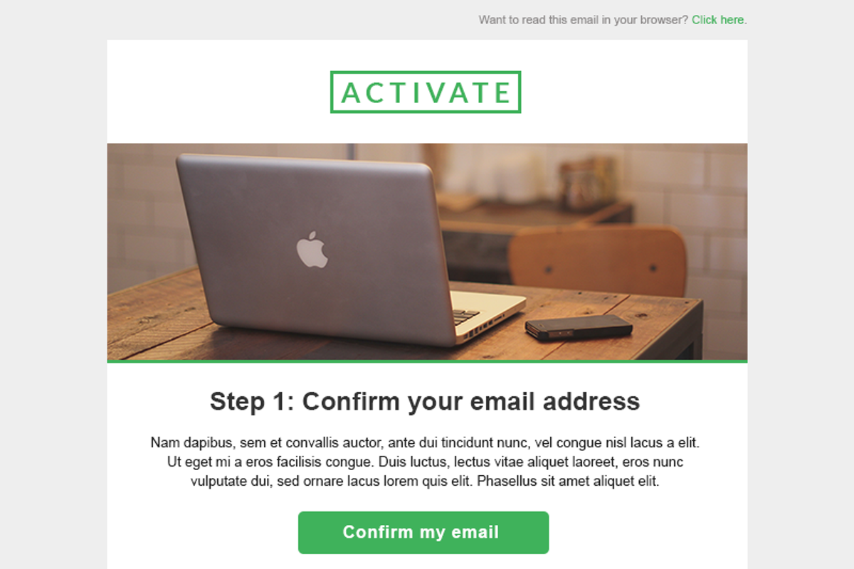 Activate Email Template + Builder, an Email Template by Digico