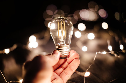 science bulb background, a Technology Photo by Olyryk & Aglo