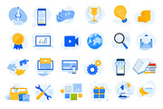 Flat design concept icons collection, an Icon by PureSolution