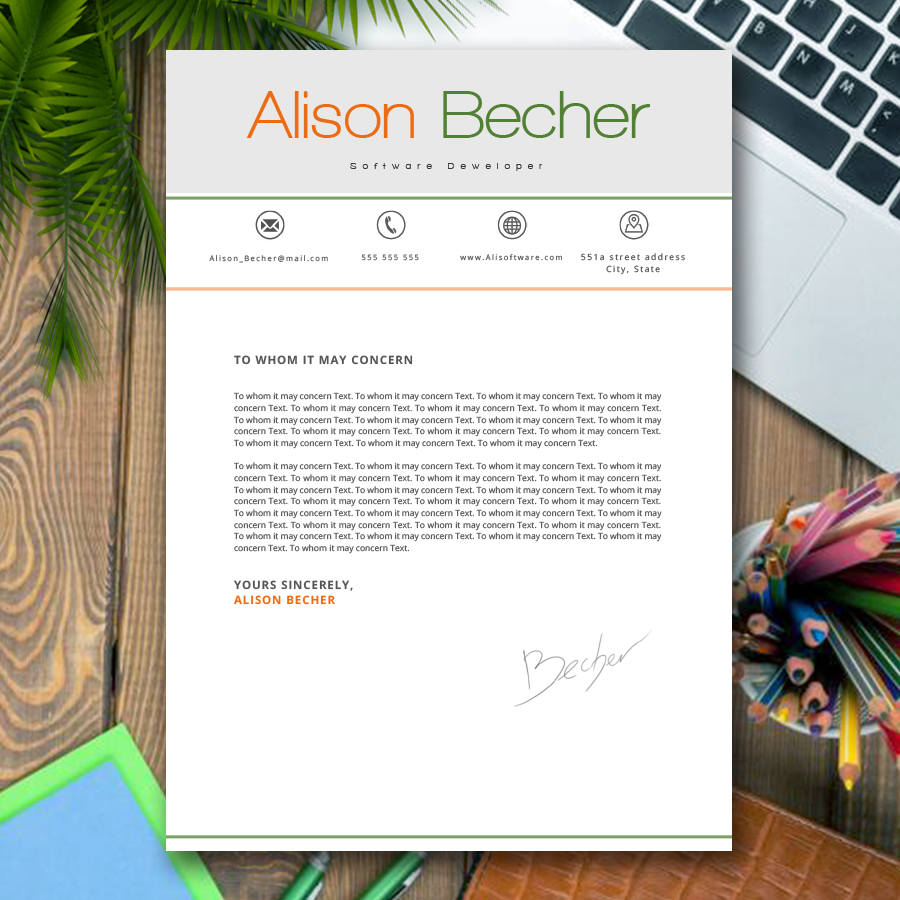 CV RESUME ALISON, a Resume Template by AvenueDesigns