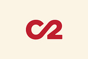 Initial C2 icon logo design vector | Creative Market