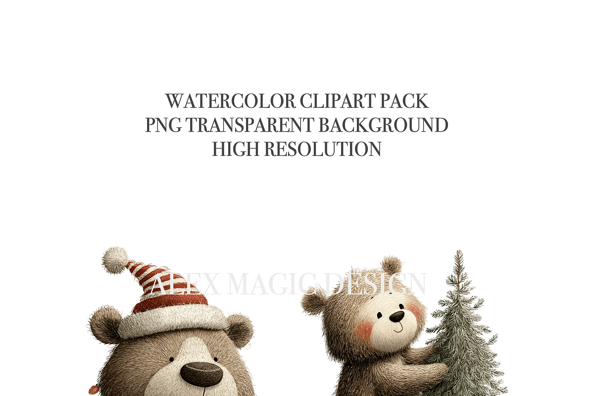Christmas Bears Clipart