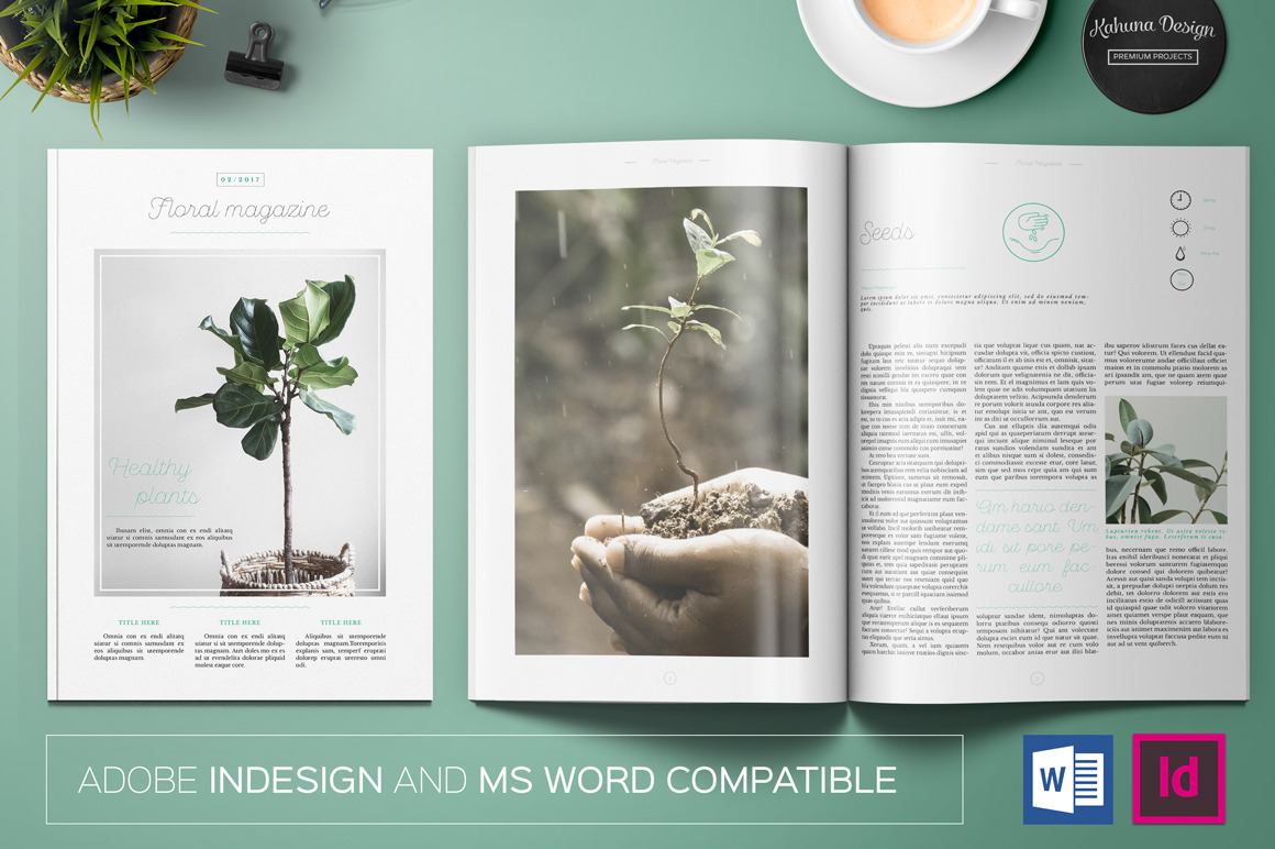 Floral Magazine, a Magazine Template by Kahuna Design