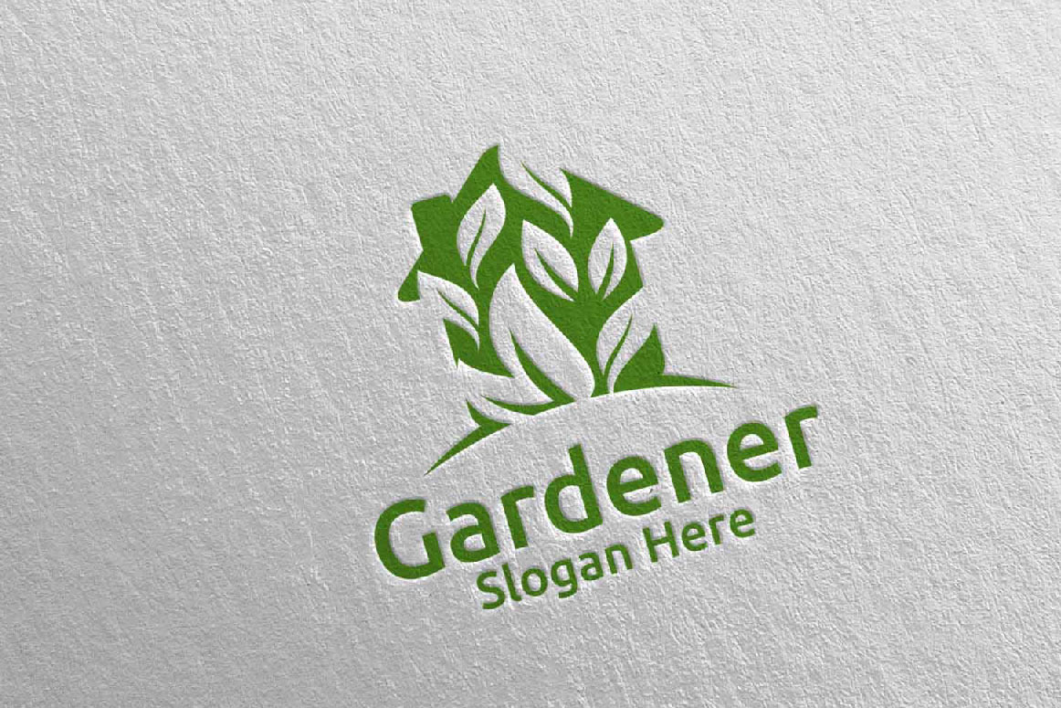 House Botanical Gardener Logo 52, a Branding & Logo Template by denayunebgt
