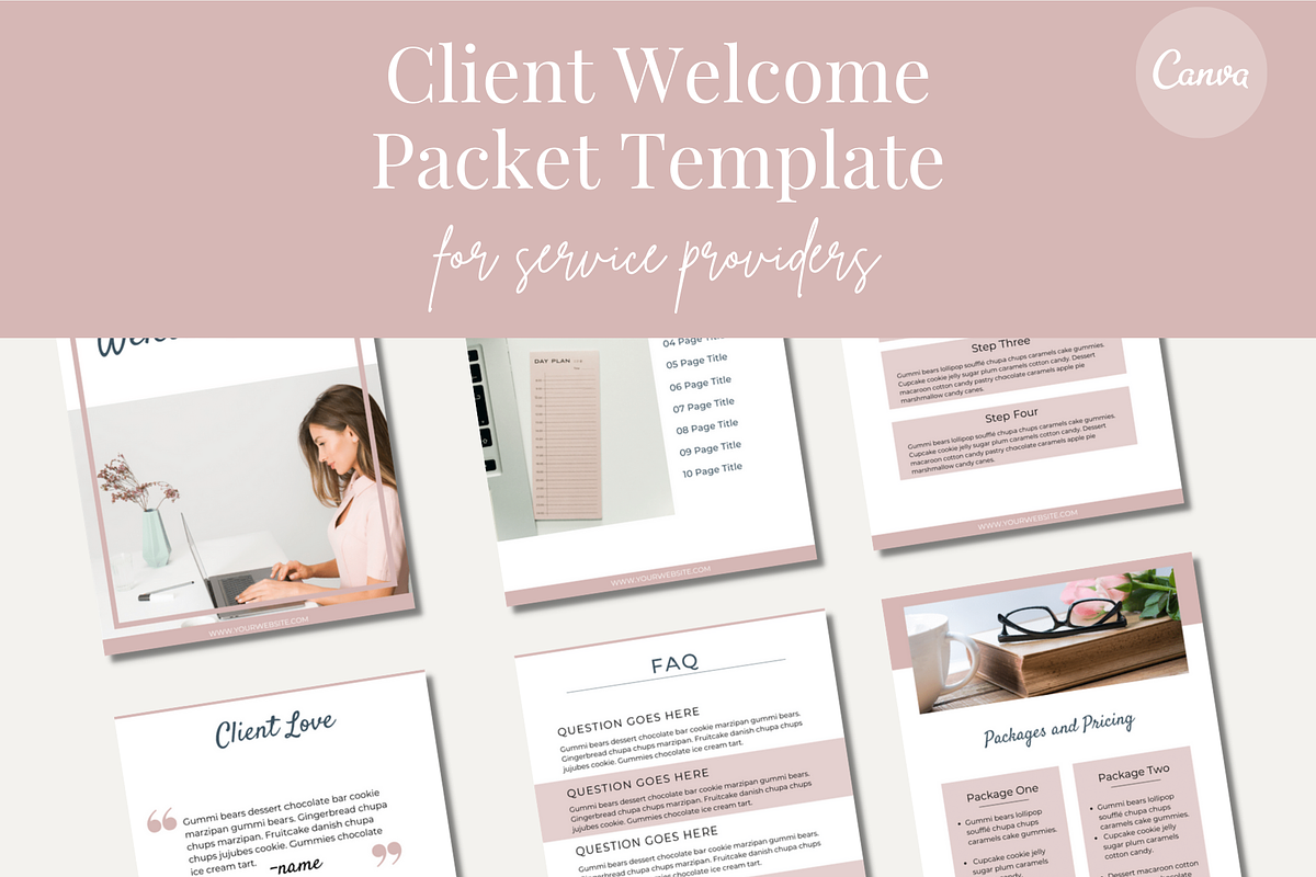 Client Welcome Packet Template Canva